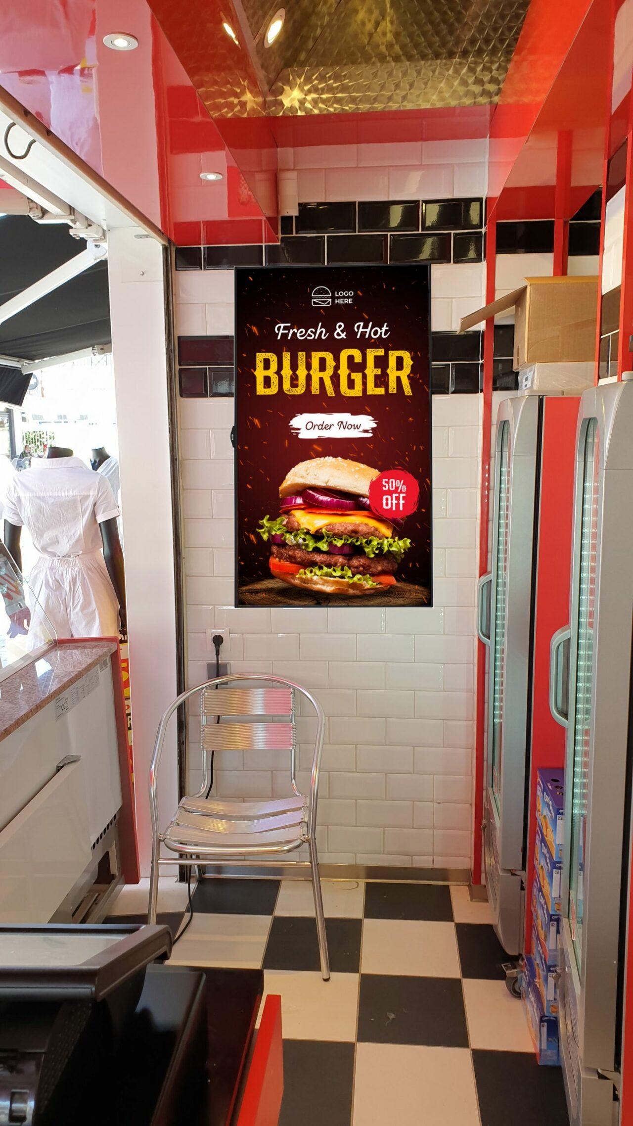 Écrans pour menu restaurant et menu Board | ComDigit | écrans restaurations